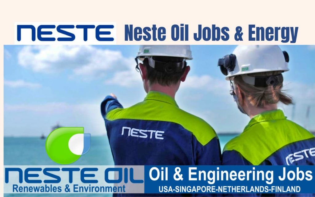 Neste Oil Energy Jobs: Netherlands, Finland, Singapore, USA