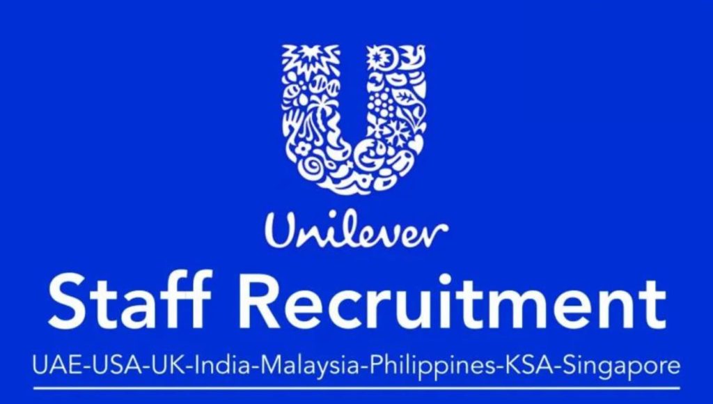 Unilever Jobs UAE, USA, UK, Malaysia, Philippines, Singapore